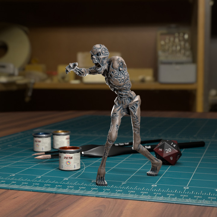 3D Printable Zombie 02 [Pre-Supported] by TytanTroll Miniatures
