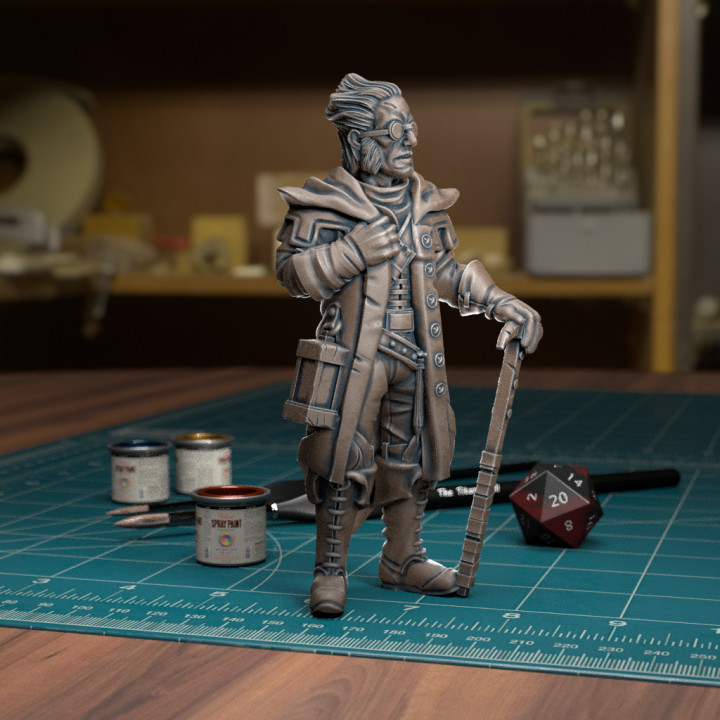 3D Printable Rudolph Van Richten [Pre-Supported] by TytanTroll Miniatures