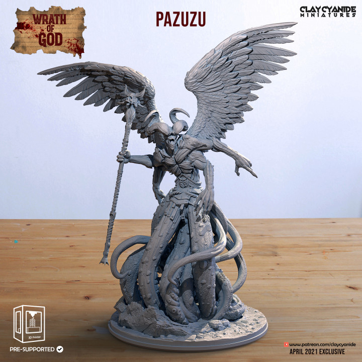 3D Printable Pazuzu by Clay Cyanide Miniatures
