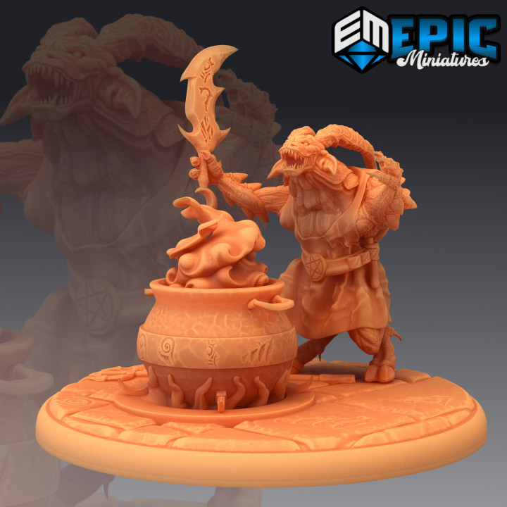 3D Printable Horned Devil Summoner / Demon Minion / Hell Spawn Horror ...