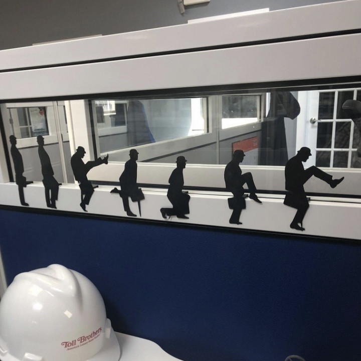 3D Printable Monty Python, Ministry of Silly Walks, Silhouettes, for ...