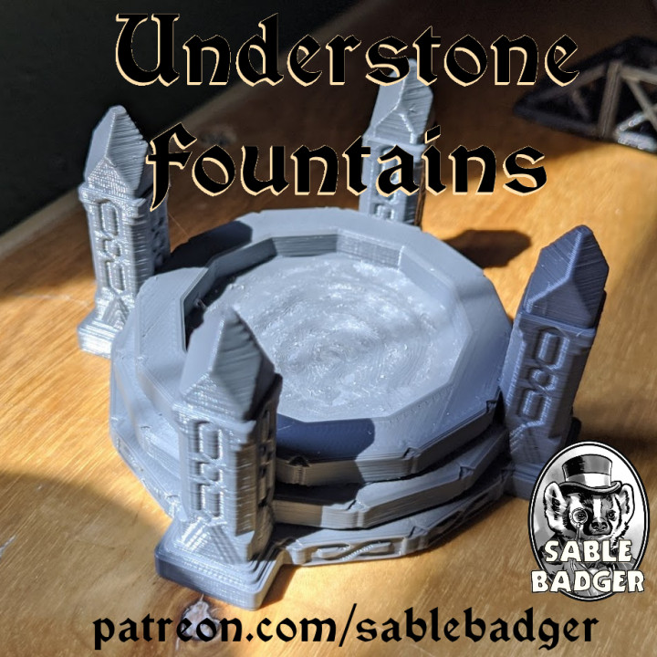 3D Printable Understone Fountains by brander roullett