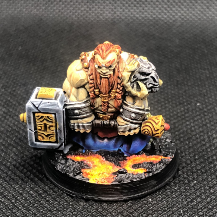 3D Print of (Bundle) Male heroes party, warrior, barbarian, ranger and ...