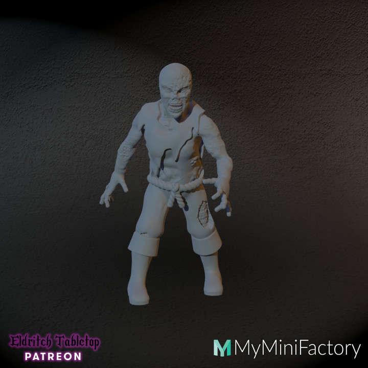 3D Printable Undead Peasants by Eldritch Tabletop