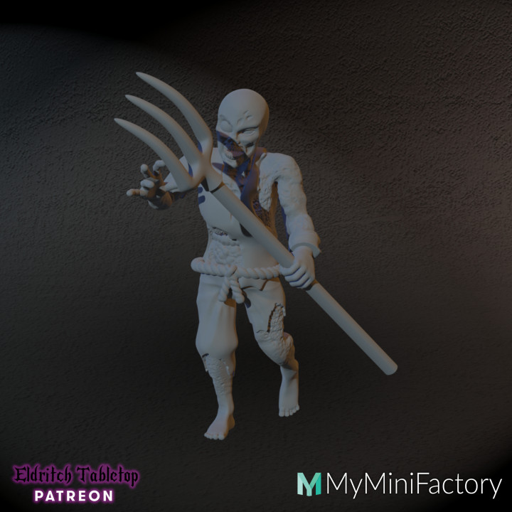 3D Printable Undead Peasants by Eldritch Tabletop