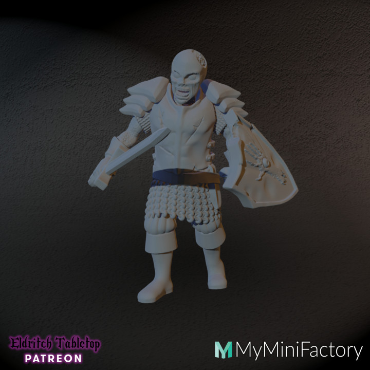 3D Printable Modular Undead Soldiers by Eldritch Tabletop