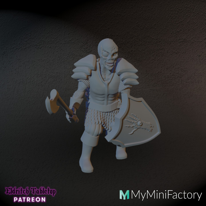 3D Printable Modular Undead Soldiers by Eldritch Tabletop