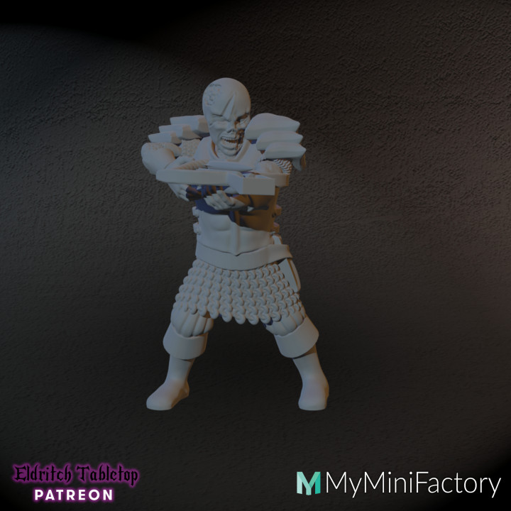 3D Printable Modular Undead Soldiers by Eldritch Tabletop