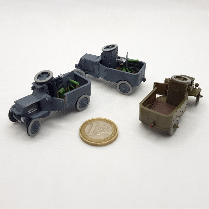 3D Printable Ford T armoured vehicle (1915) 1/72 by Alphonse Marcel