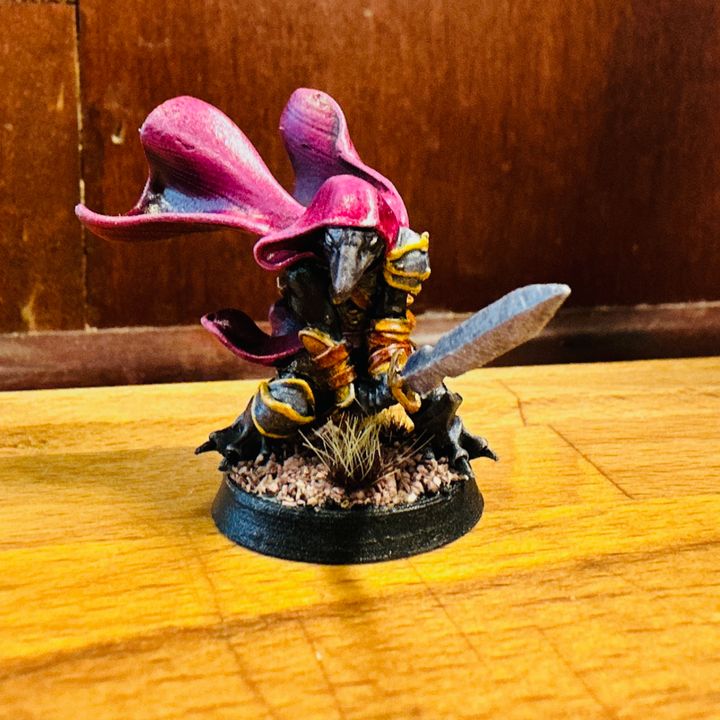 3D Print of Ravenfolk Warrior by thecraftybyrd