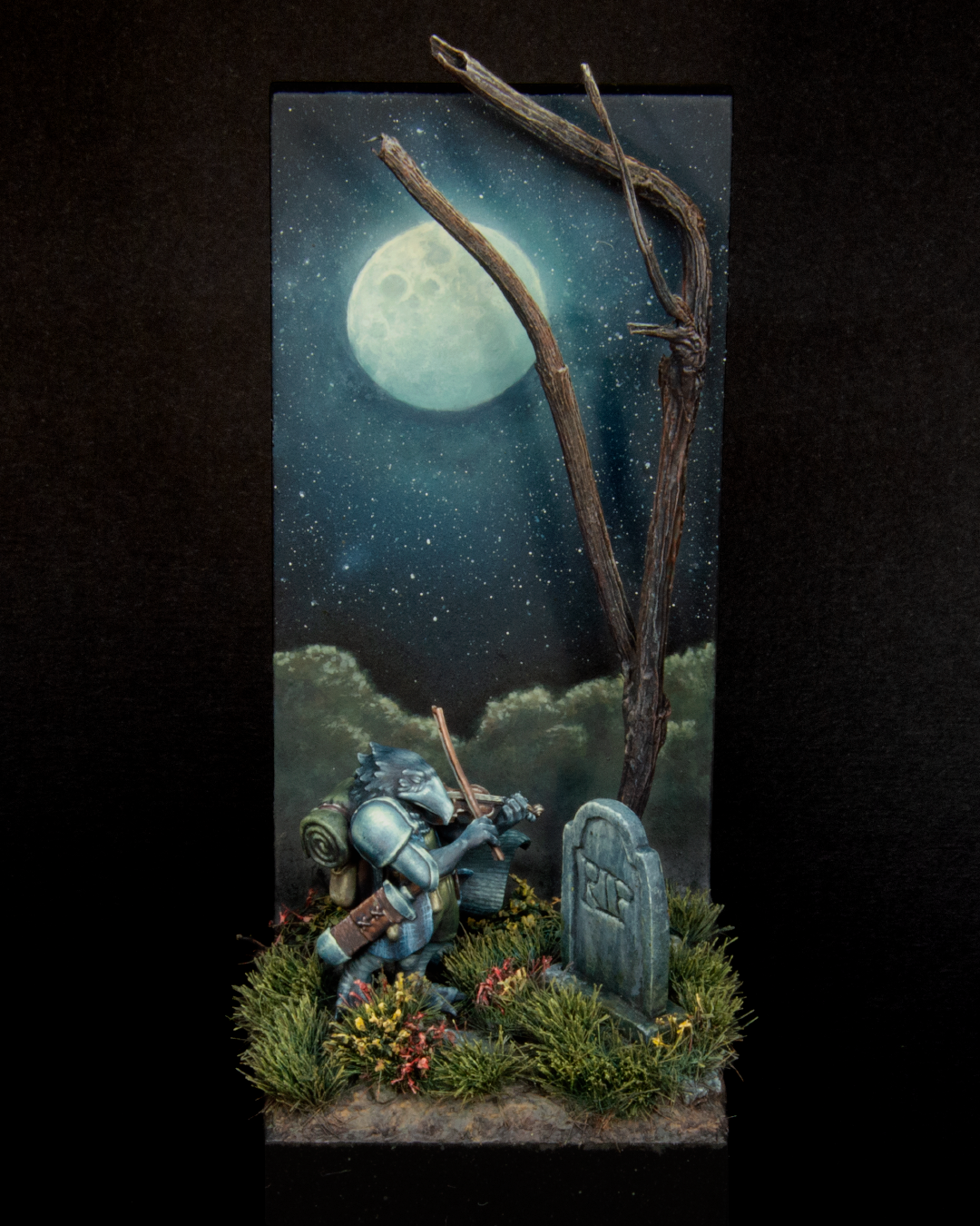 3D Printable Ravenfolk Bard by Manuel Boria