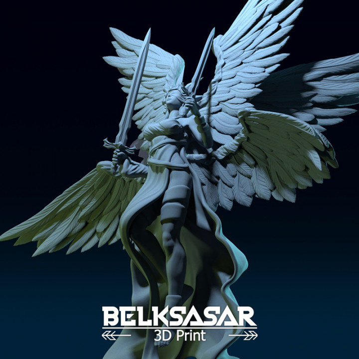 3D Printable Angel of Justice Normal and Variant 2 by Belksasar