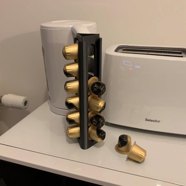 3D Printable Nespresso capsule tower - 18p by Ewan_A