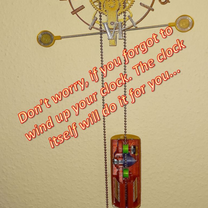 3D Printable Self winding mechanism for pendulum clock - Climbing ...