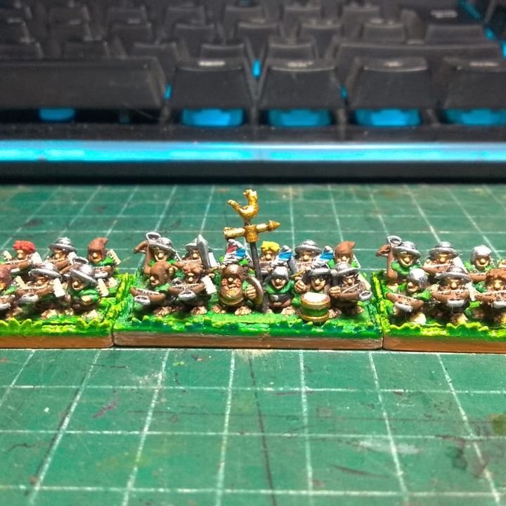 3D Print of 10mm Halfling Crossbow Militia by themainman