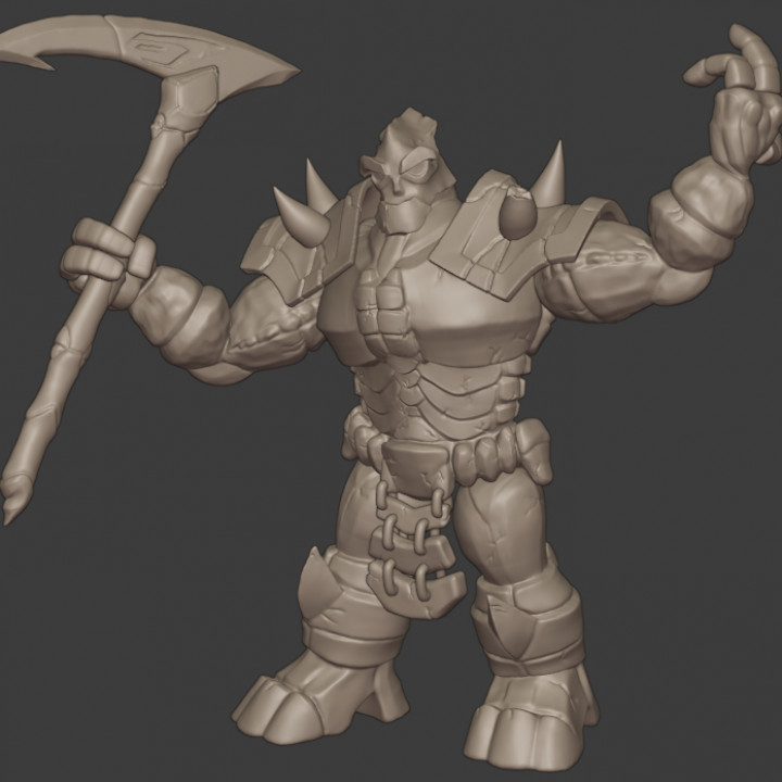 3D Printable Maug / Rock-Earth Elemental by nonPareil Institute