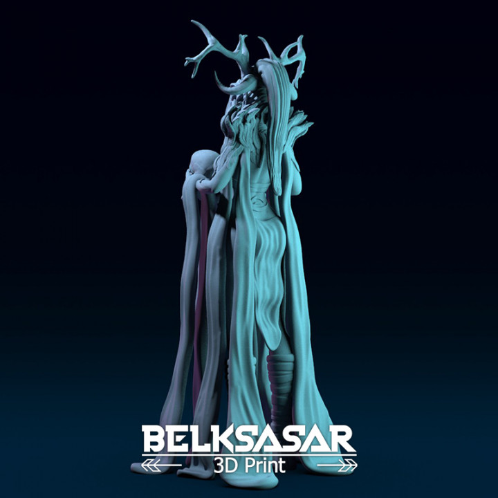 3D Printable Female Wendigo Normal and Variant by Belksasar