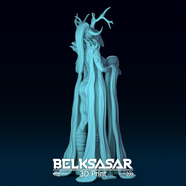 3D Printable Female Wendigo Normal and Variant by Belksasar