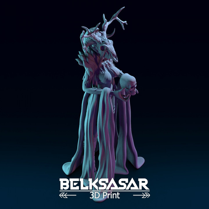 3D Printable Female Wendigo Normal and Variant by Belksasar