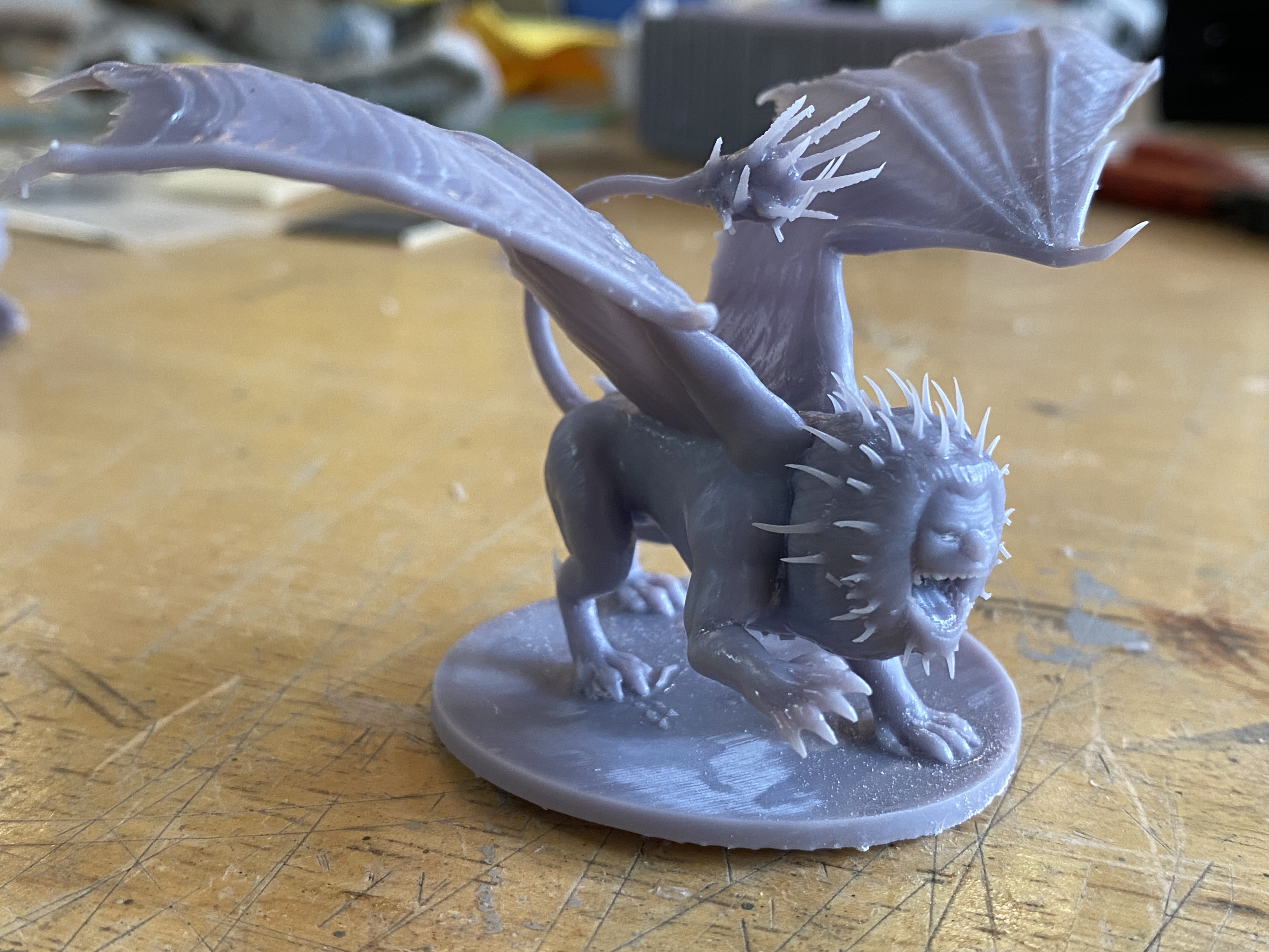 3D Printable Manticore by Miguel Zavala