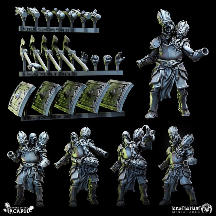 3D Printable Infested Warriors | Church of the Acarid | Parasites by ...