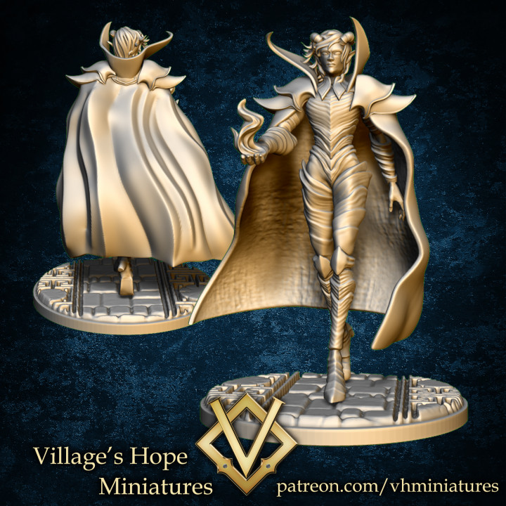 3D Printable High rank demon by Village's Hope Miniatures