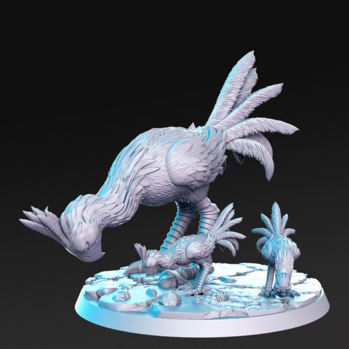 3D Printable Chuco-Strider (mother with hatchlings) - 32mm - DnD - by ...