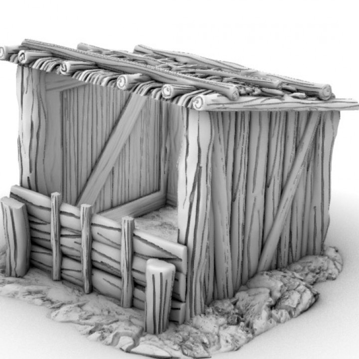 3D Printable Small Stable by GameScape3D