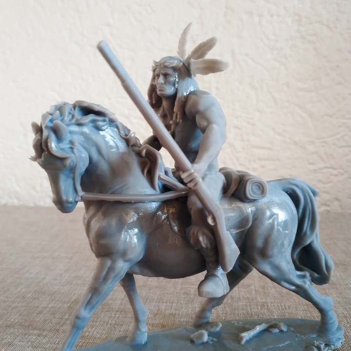 3D Printable Native Sioux Warrior Rider by Rudolf Arendt