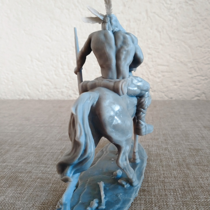 3D Printable Native Sioux Warrior Rider by Rudolf Arendt
