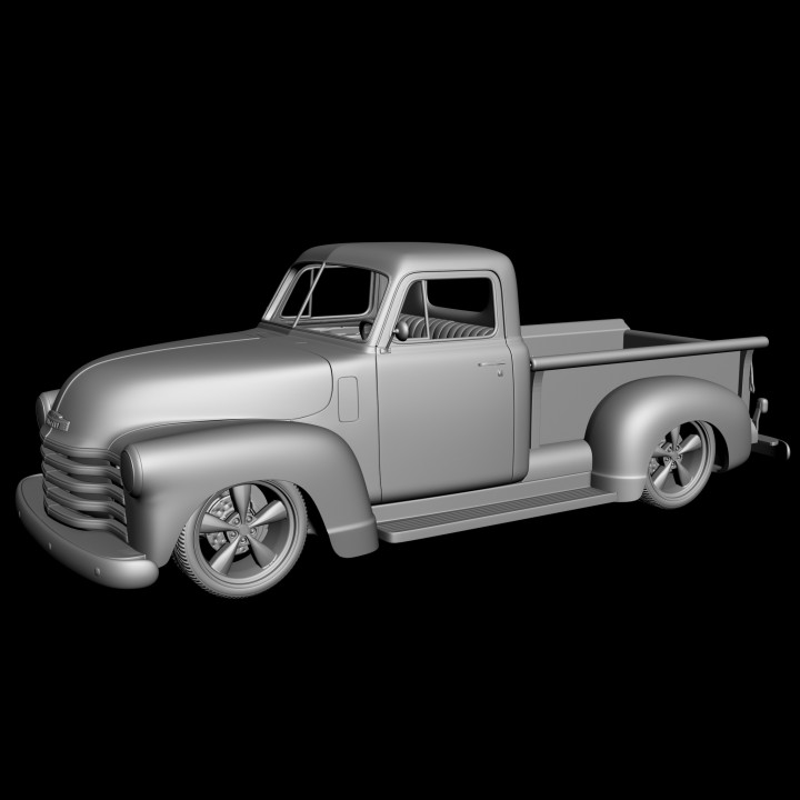 3D Printable Classic American Pickup 1950 Ready to Print STL File by ...