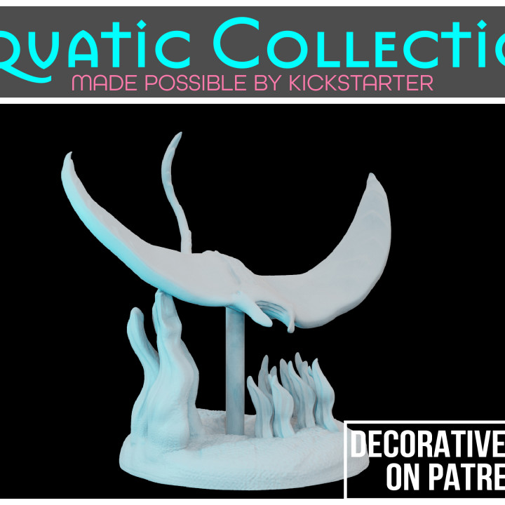 3D Printable Manta Ray by M3DM