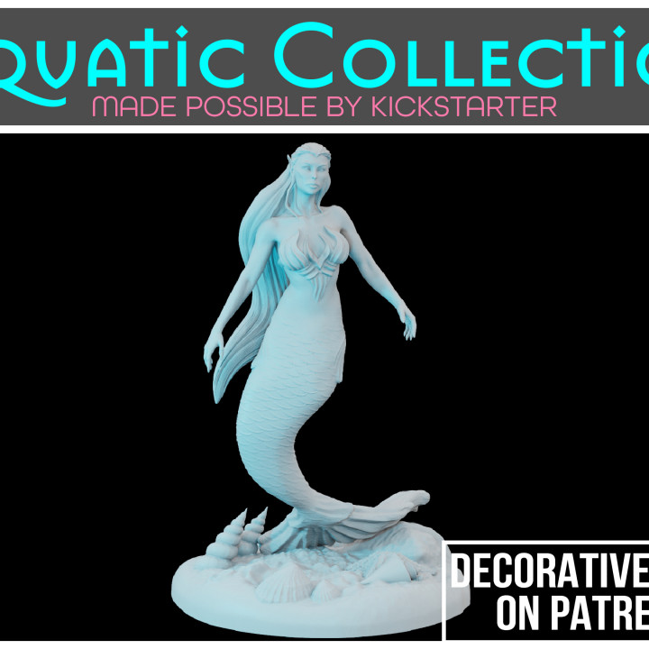 3D Printable Mermaid by M3DM