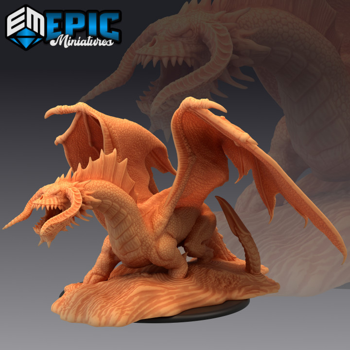 3D Printable Ancient Acid Dragon / Classic Swamp Encounter / Black ...