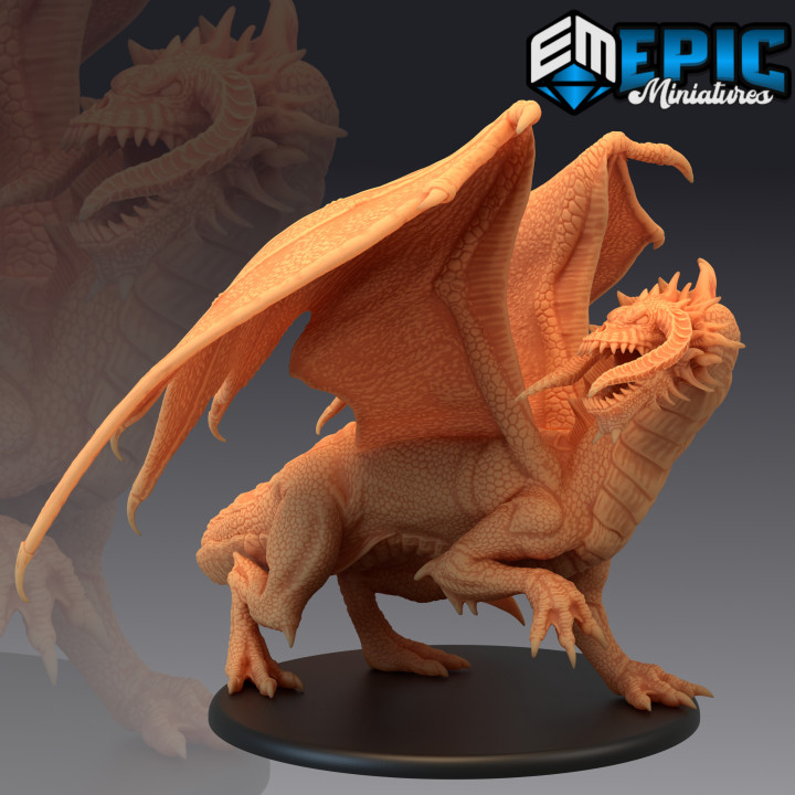 3D Printable Acid Dragon Set / Classic Swamp Encounter / Black Skull ...