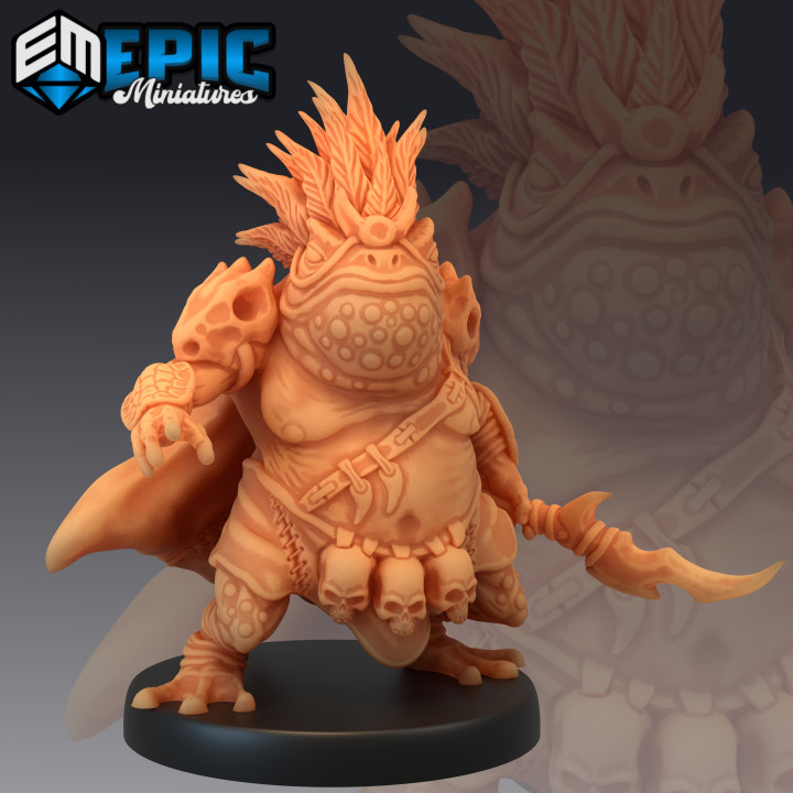 3D Printable Toad Folk Chief / Frog People / Swamp Dweller by Epic ...
