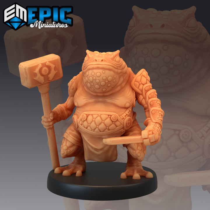 3D Printable Toad Folk Blacksmith / Frog People / Swamp Dweller by Epic ...