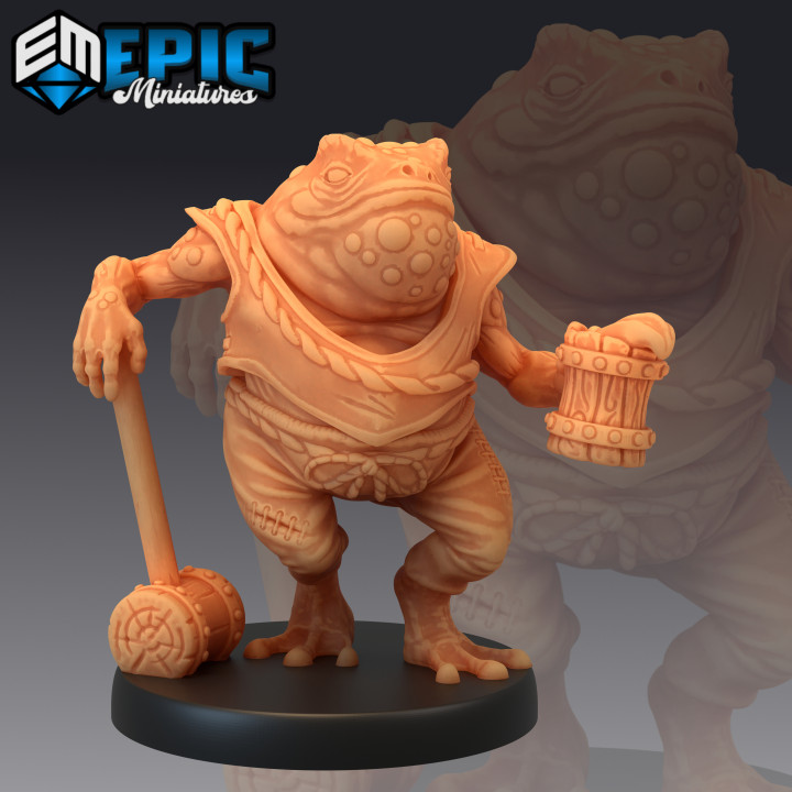 3D Printable Toad Folk Set / Frog People / Swamp Dweller by Epic-Miniatures