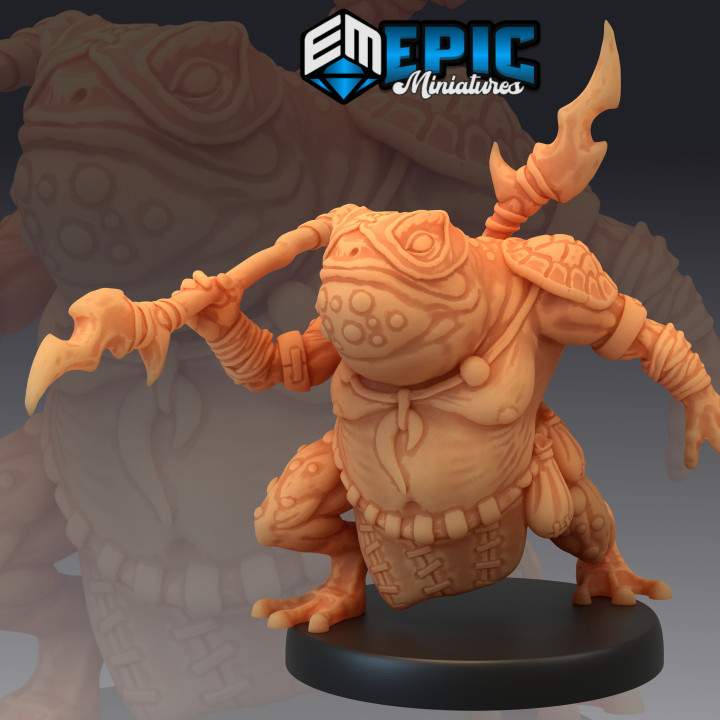 3D Printable Toad Folk Set / Frog People / Swamp Dweller by Epic-Miniatures