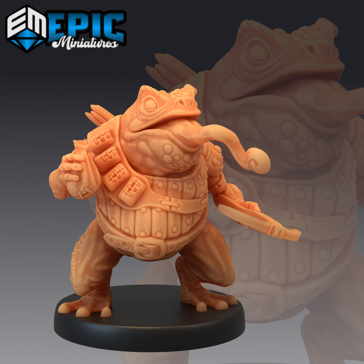 3D Printable Toad Folk Set / Frog People / Swamp Dweller by Epic-Miniatures