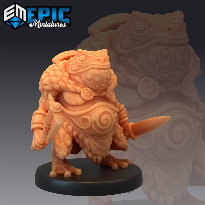 3D Printable Toad Folk Set / Frog People / Swamp Dweller by Epic-Miniatures