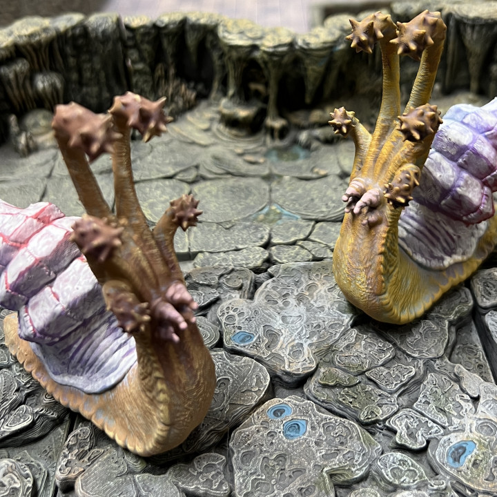 3D Print of Mace Snail / Flail Shell Slug / Classic Cave Encounter by ...