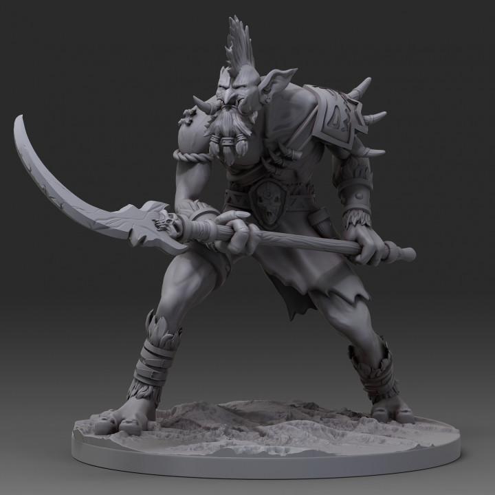 3D Printable Vol'jin 52 mm miniature by Vlad Goncharov