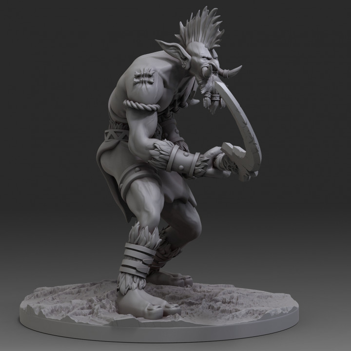 3D Printable Vol'jin 52 mm miniature by Vlad Goncharov