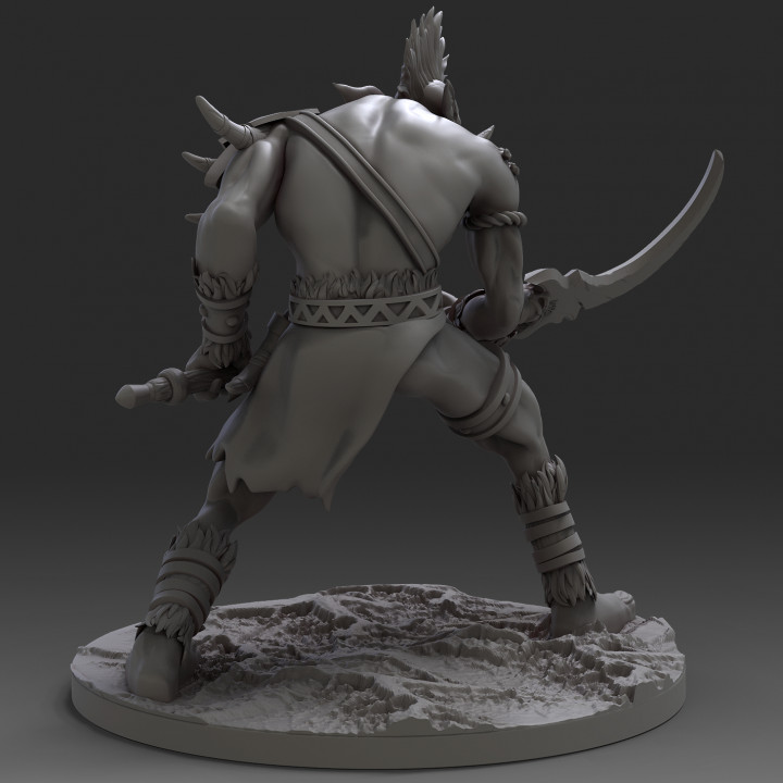3D Printable Vol'jin 52 mm miniature by Vlad Goncharov