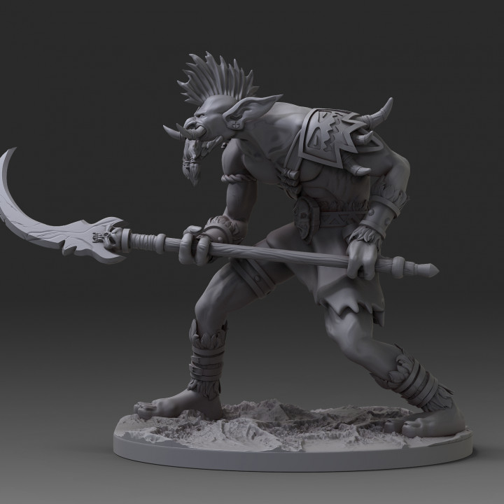 3D Printable Vol'jin 52 mm miniature by Vlad Goncharov