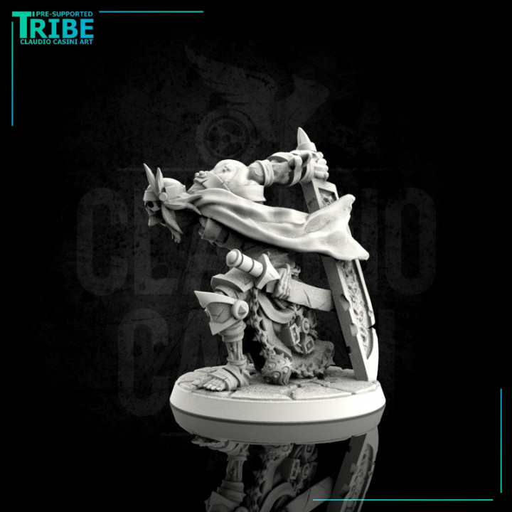 3D Printable (0006) Undead zombie skeleton assassin by Claudio Casini Art