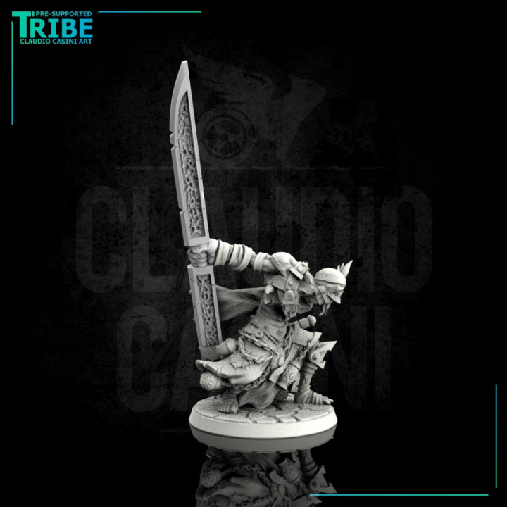 3D Printable (0006) Undead zombie skeleton assassin by Claudio Casini Art