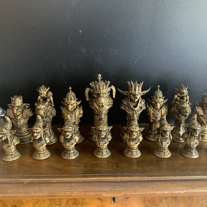 3D Print of Goblin Chess Set [Pre-Supported] by markpollard