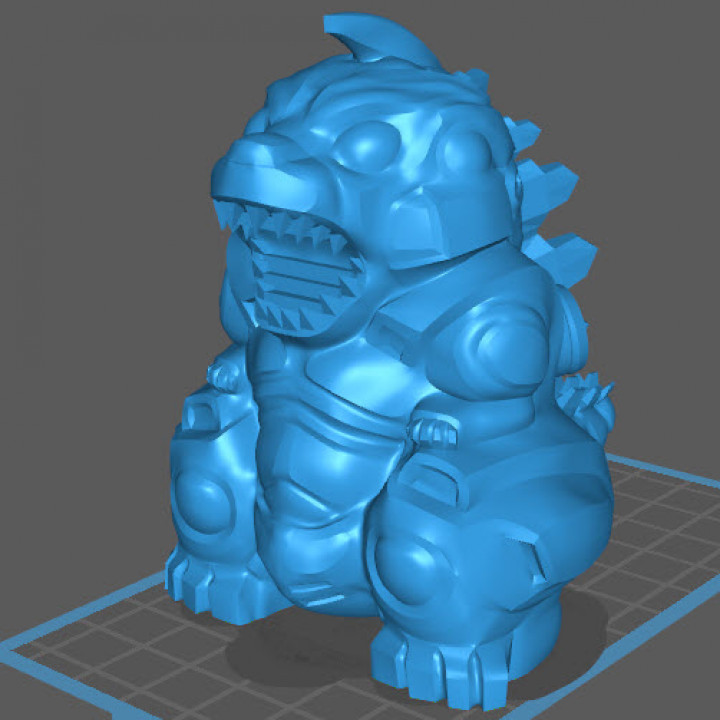 3D Printable SD MECHAGODZILLA 1993 by Phurit penggasit